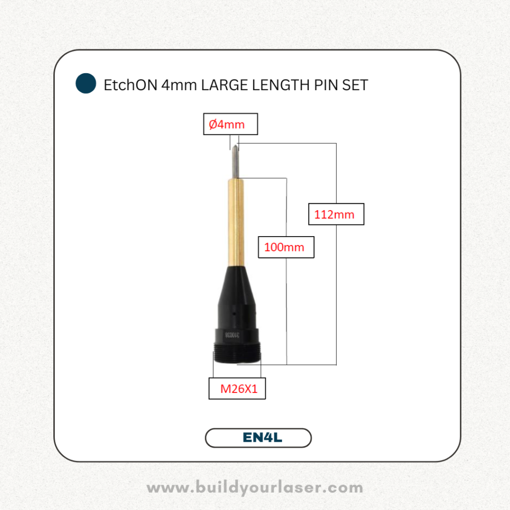 4mm LARGE LENGTH MAKRING PIN SET (EN4L) – Build Your Laser
