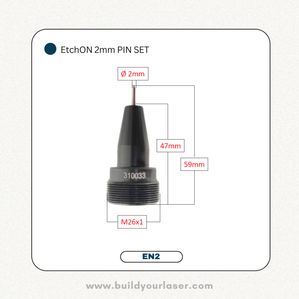 2MM MARKING INDENTER PIN SET (EN2) – Build Your Laser